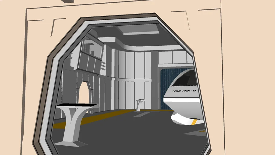 Star Trek TNG Shuttlebay | 3D Warehouse
