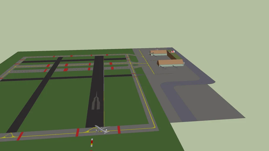 airport w/ terminal | 3D Warehouse