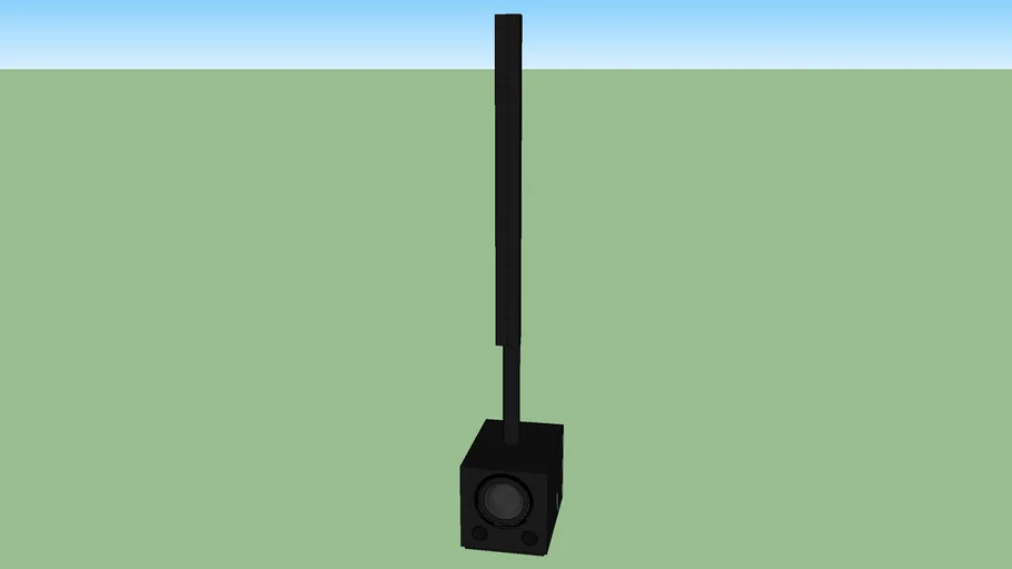 Line array column speaker | 3D Warehouse