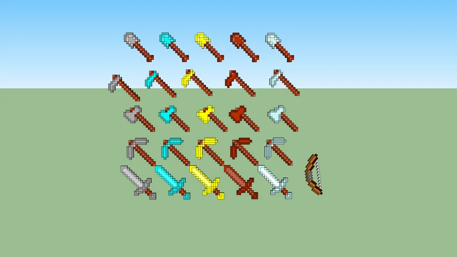 All minecraft tools | 3D Warehouse