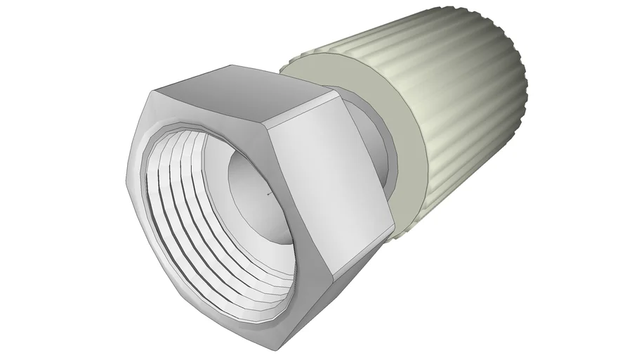 PPR Metal reducer with cap nut 20-3/4 | 3D Warehouse