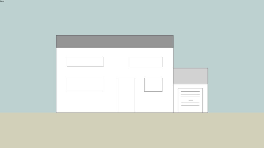 1995 Q1 2pt perspective house and garage - final version | 3D Warehouse