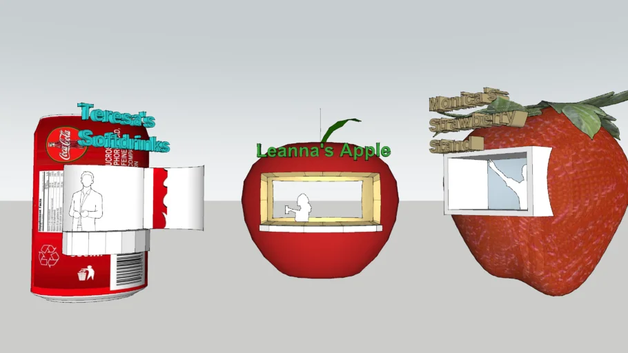 Kiosk - Funky Fruity Kiosk | 3D Warehouse