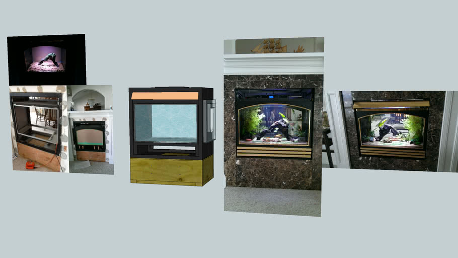 Custom Acrylic Fireplace Aquarium | 3D Warehouse
