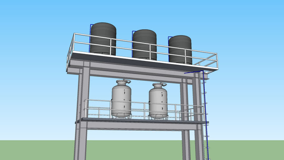 ELEVATED WATER TANK | 3D Warehouse