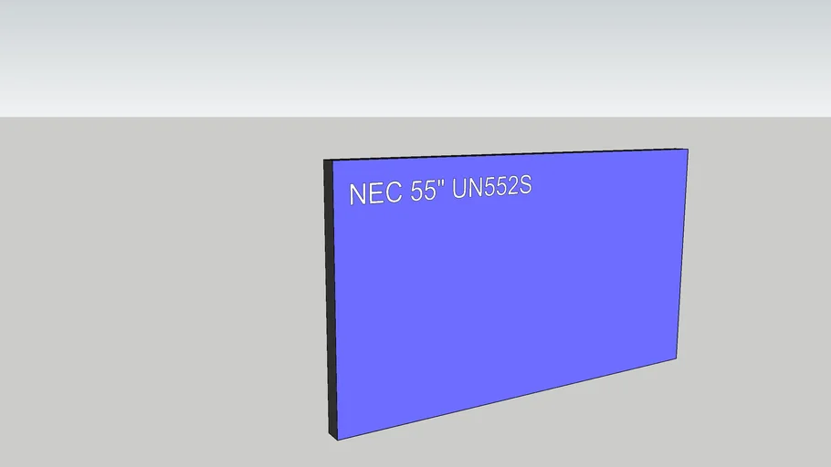 NEC 55' UN552S Ultra-Narrow Bezel LCD Professional-Grade Display | 3D ...
