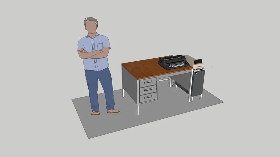 IBM MAG CARD SELECTRIC TYPEWRITER (MC/ST) (1969) | 3D Warehouse