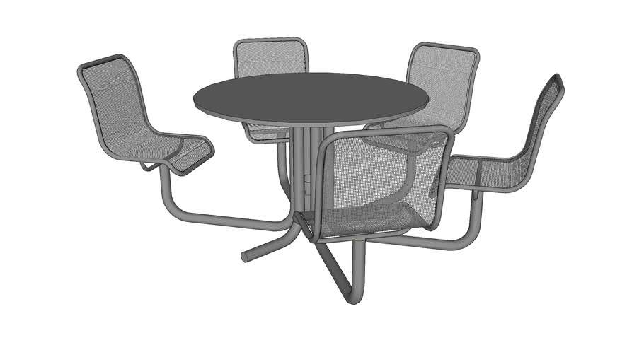 Carousel 5 Seat Table | 3D Warehouse