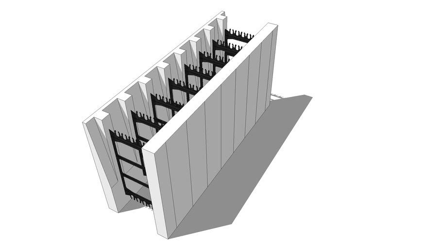 Amvic R22 Icf 6in Double Sided Taper Top 3d Warehouse - Form example ...