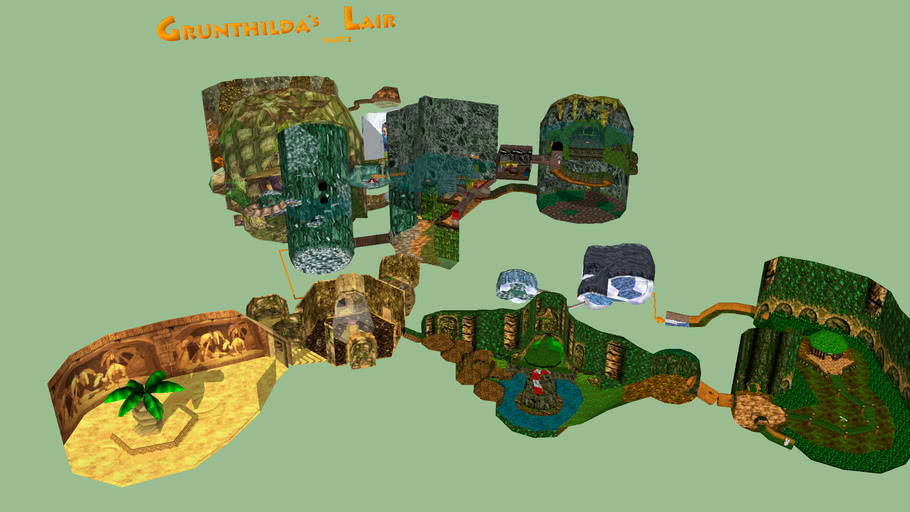 Banjo Kazooie Gruntildas Lair