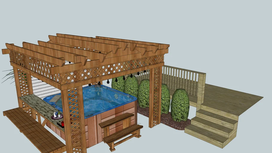 pergola plan 2 | 3D Warehouse