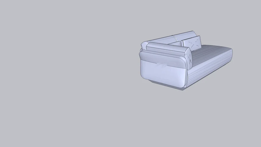 QLIV - Flared Sofa Dormeuse Medium, Arm R | 3D Warehouse