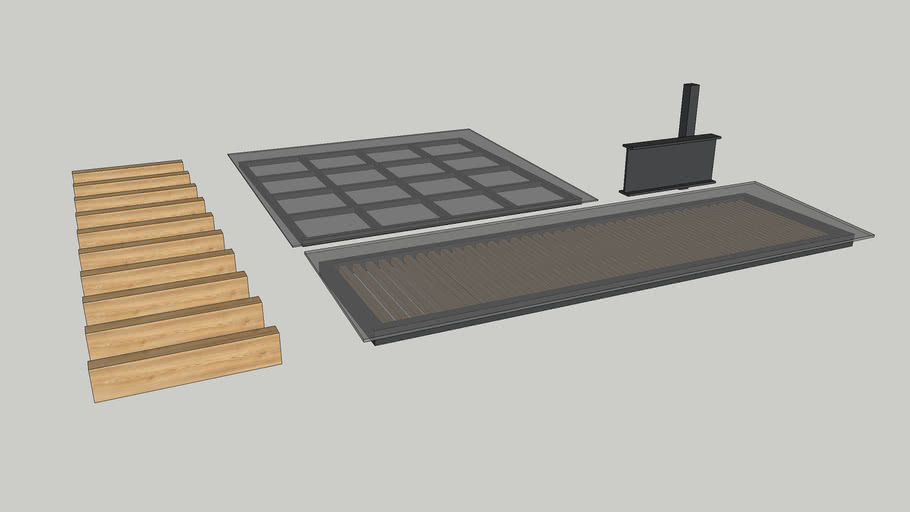 Pergolas de acero y madera | 3D Warehouse