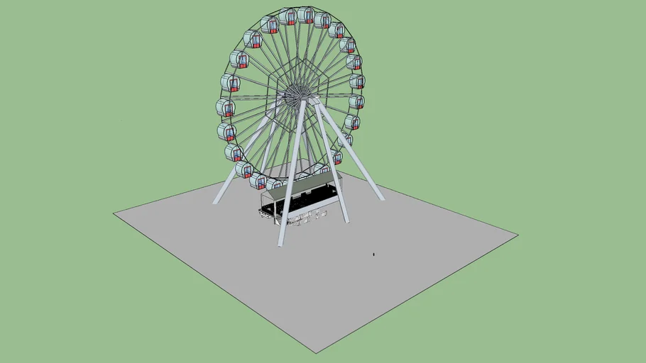 Funfair Big Ferris Wheel | 3D Warehouse