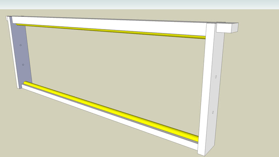 Foundationless Frame with Straight End Bars | 3D Warehouse
