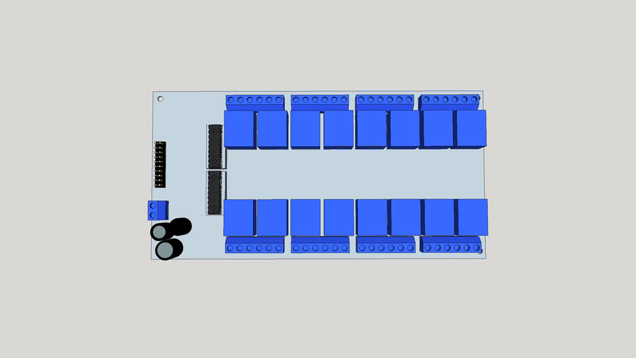 16-channel Sainsmart relay module | 3D Warehouse