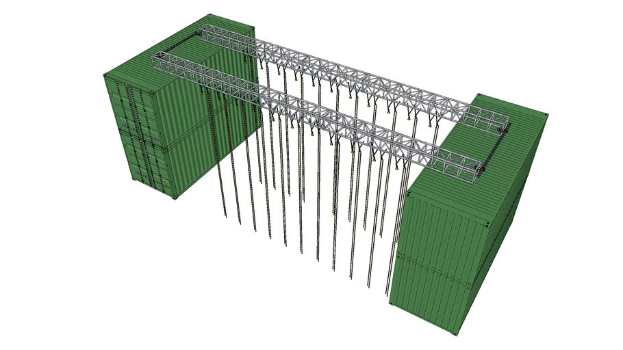 Rope Climb Containers Obstacle | 3D Warehouse