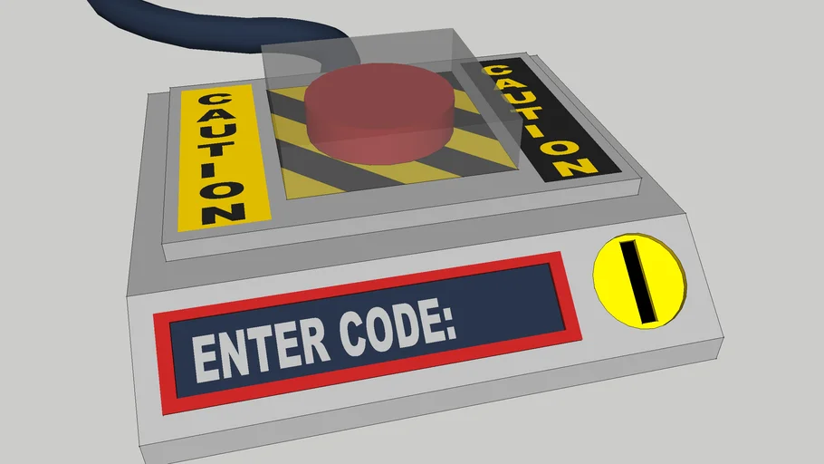 Big red button | 3D Warehouse