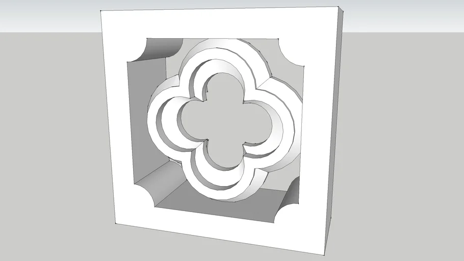 Cement Block Clover | 3D Warehouse