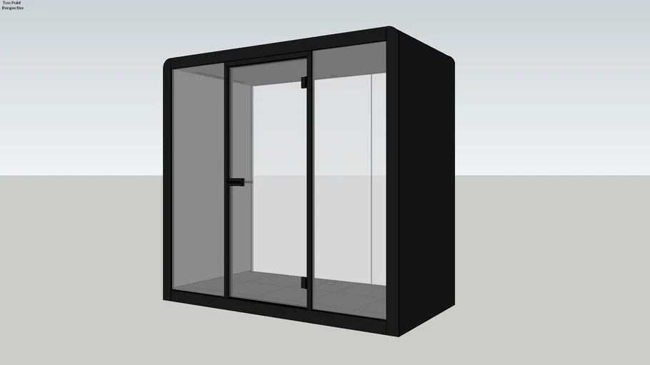 Silen Space 2 Black Office Pod | 3D Warehouse