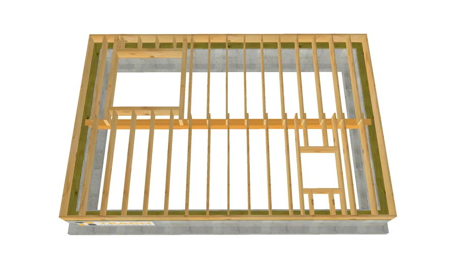 Floor Frame with Openings | 3D Warehouse