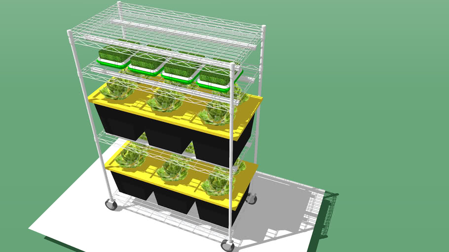 Microgreens and Hydroponics Grow Station | 3D Warehouse