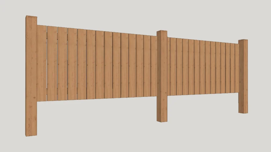 (DYNAGROUP) - Fence - Dyna Timber - 2400 x 1200H Styled Fence | 3D ...
