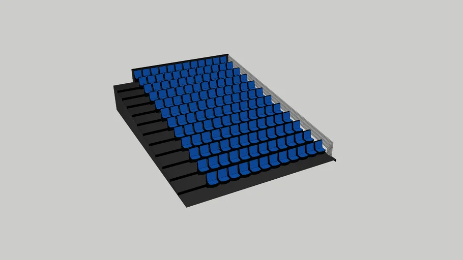 Audience retractable seating | 3D Warehouse