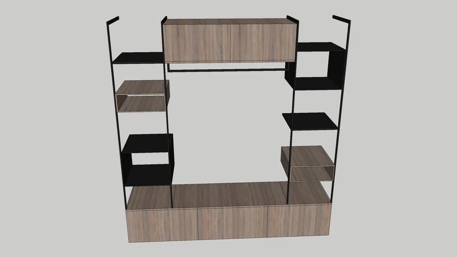 Open Wardrobe - Clarity Series | 3D Warehouse