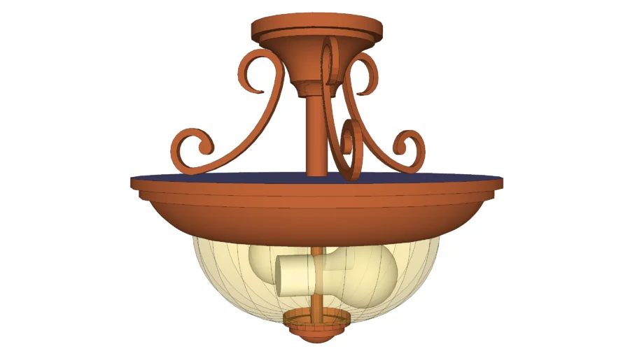 Ceiling Light with Bulbs | 3D Warehouse