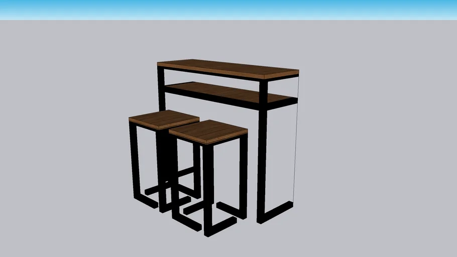 Meja Dinding | 3D Warehouse