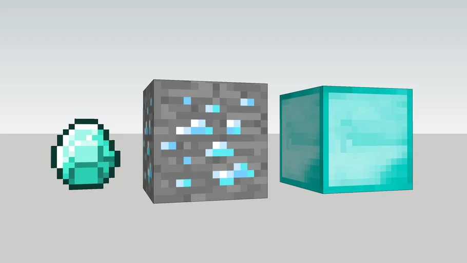Minecraft Diamond | 3D Warehouse