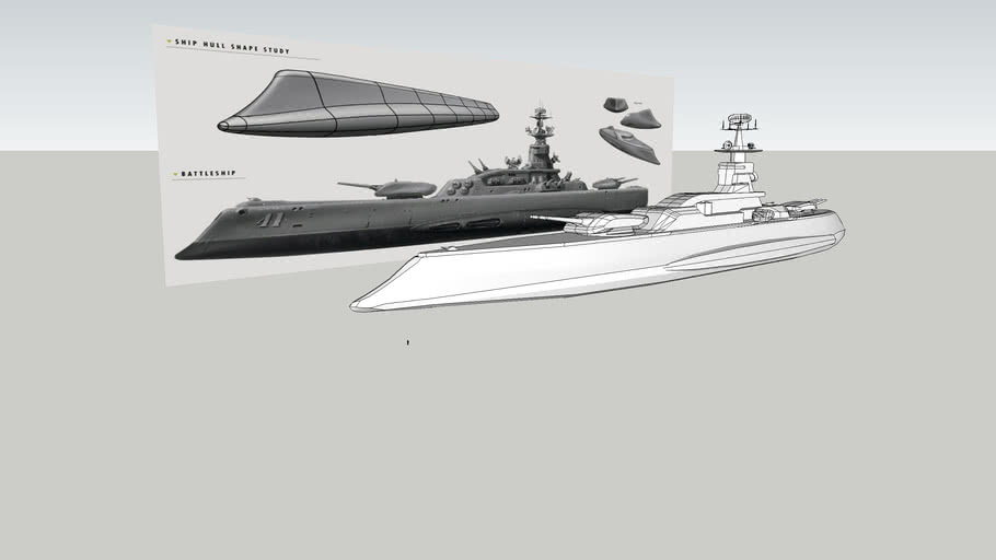 Fallout 4 Concept Art- Battleship | 3D Warehouse