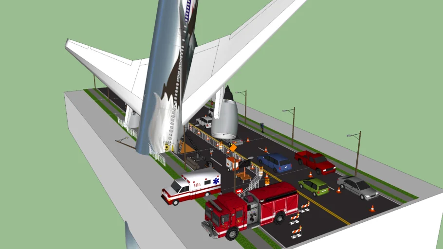 Plane (crashed) | 3D Warehouse