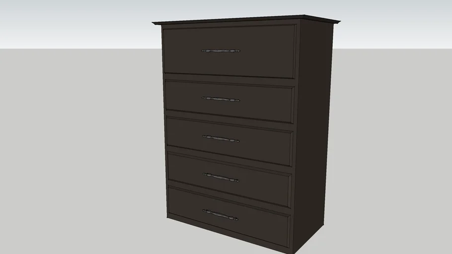 simple chest of drawers | 3D Warehouse