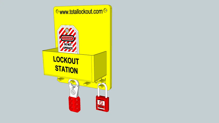Lockout Tag Station | 3D Warehouse