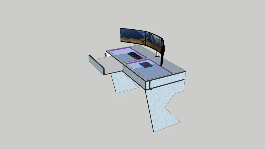 mesa gamer | 3D Warehouse