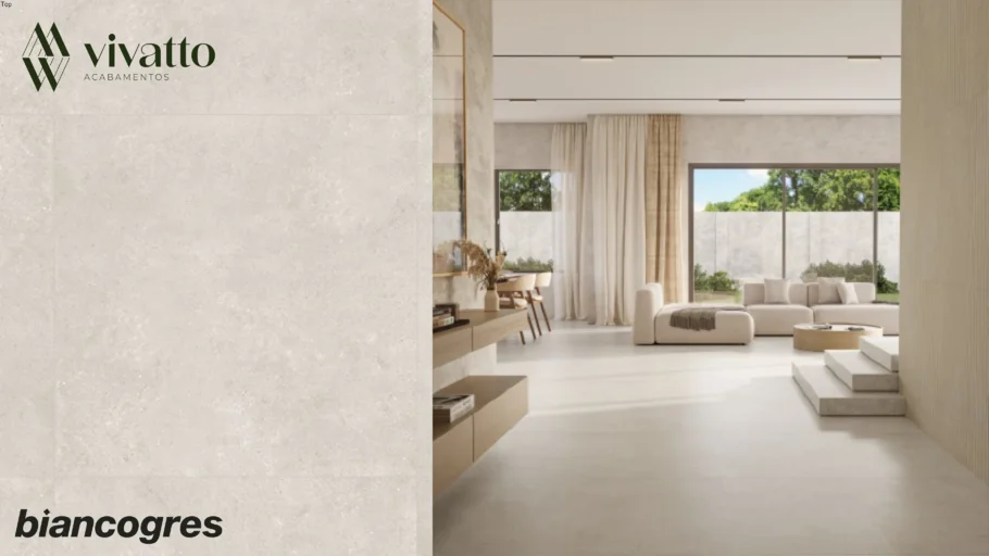 Stratus Grigio 90x90cm - Biancogres Porcelanato | 3D Warehouse