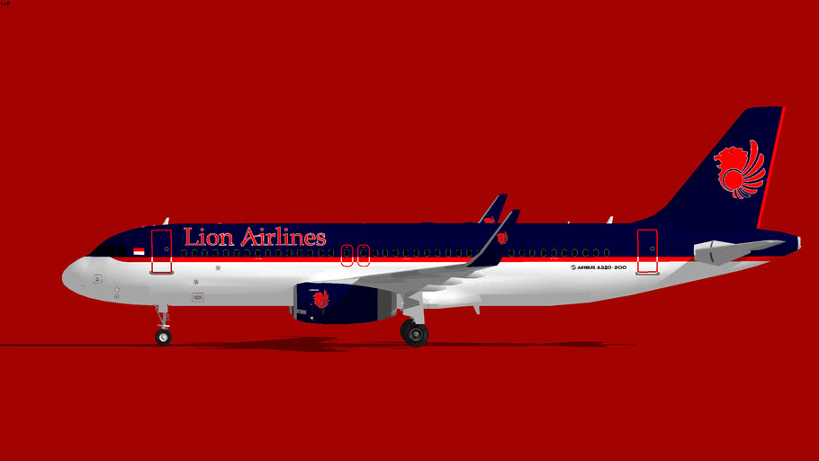 Lion Air Airbus A320-200 livery | 3D Warehouse
