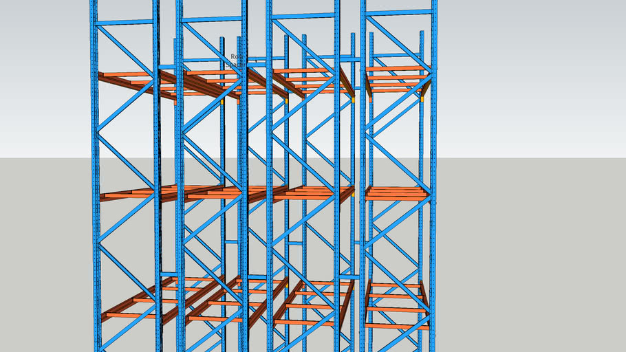 Double deep rack | 3D Warehouse
