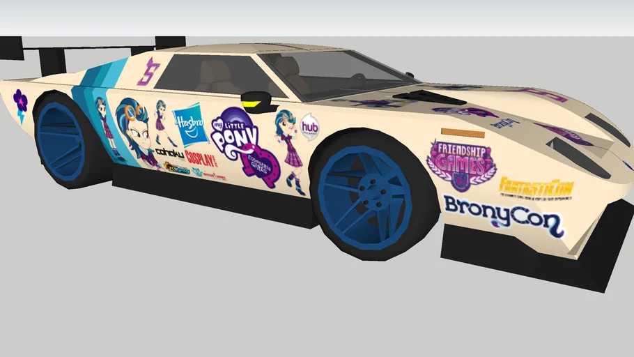 MLP Equestria Girls Indigo Zap Car | 3D Warehouse