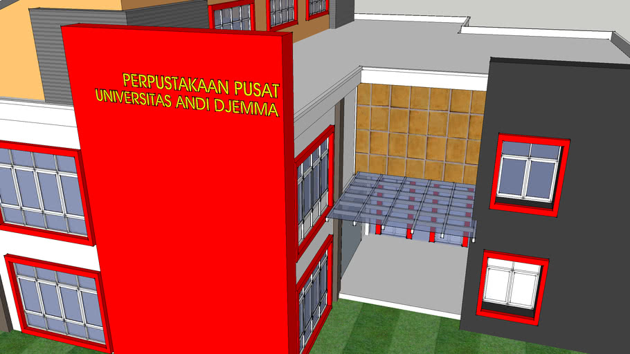 Gedung Perpustakaan | 3D Warehouse