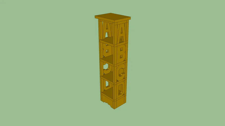 Alphabet Shelf | 3D Warehouse