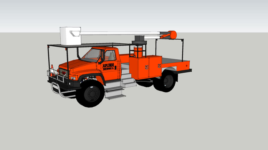Asplundh GMC Off Road Cherry Picker | 3D Warehouse