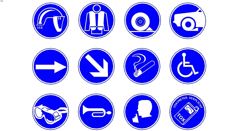 Gebods pictogrammen | 3D Warehouse