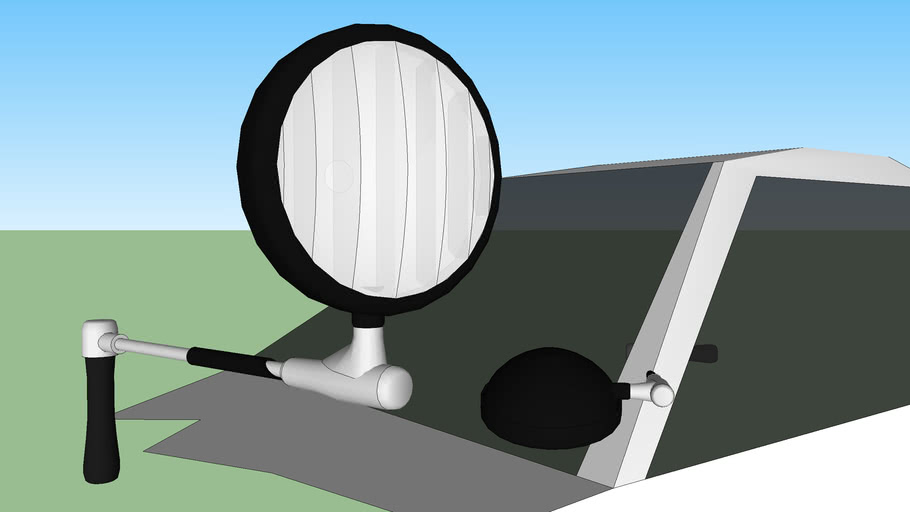 Police post mounted spotlight | 3D Warehouse