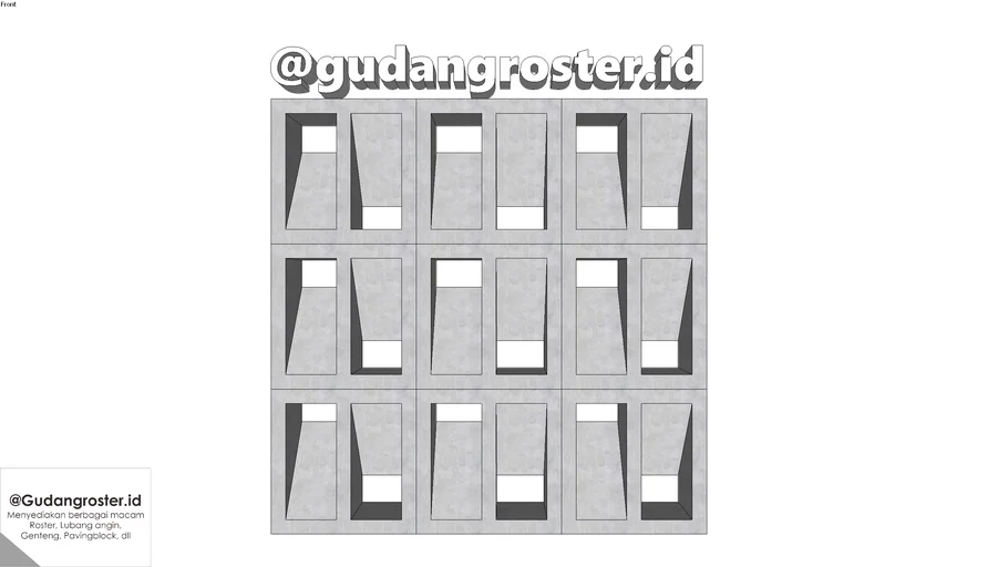 38 - Roster , WA: +62 895-3289-00966 @gudangroster.id | 3D Warehouse