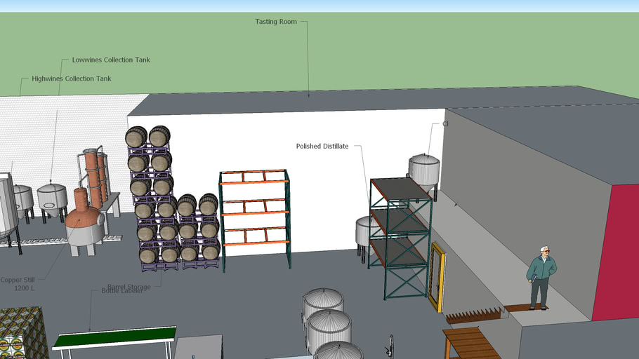 Distillery Mockup NOLA | 3D Warehouse