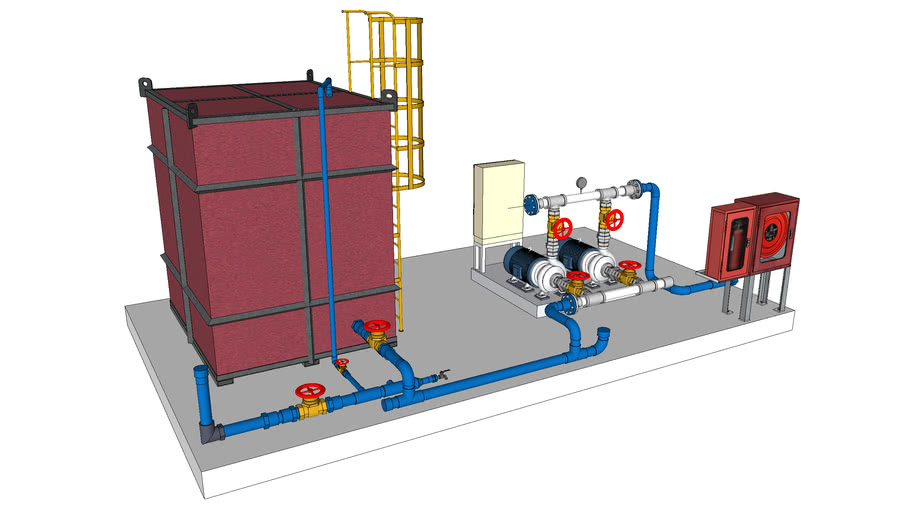 Fire fighting-Water Tank | 3D Warehouse