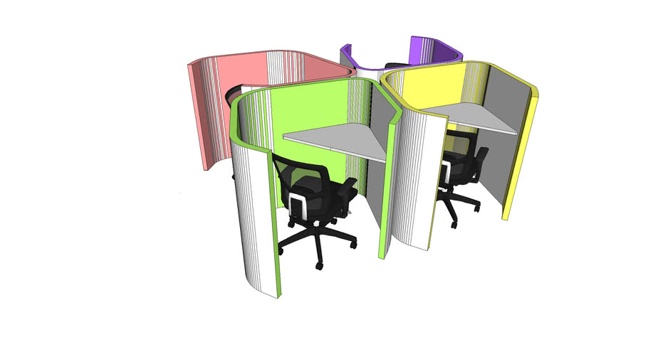 Study Carrel | 3D Warehouse